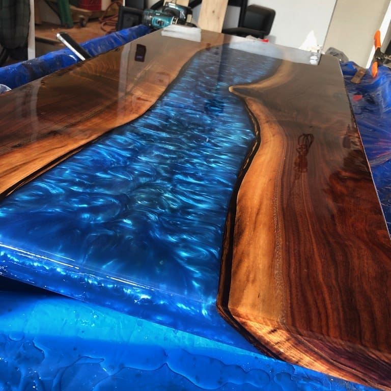 Handcrafted Rustic & Modern Live Edge Epoxy Resin Tables – 1 of A Kind ...