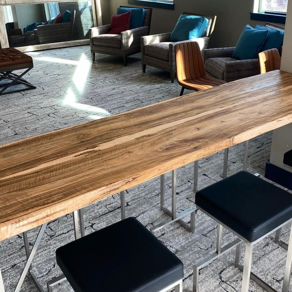 Handcrafted Rustic & Modern Live Edge Bar Tops – 1 of A Kind Live Edge ...