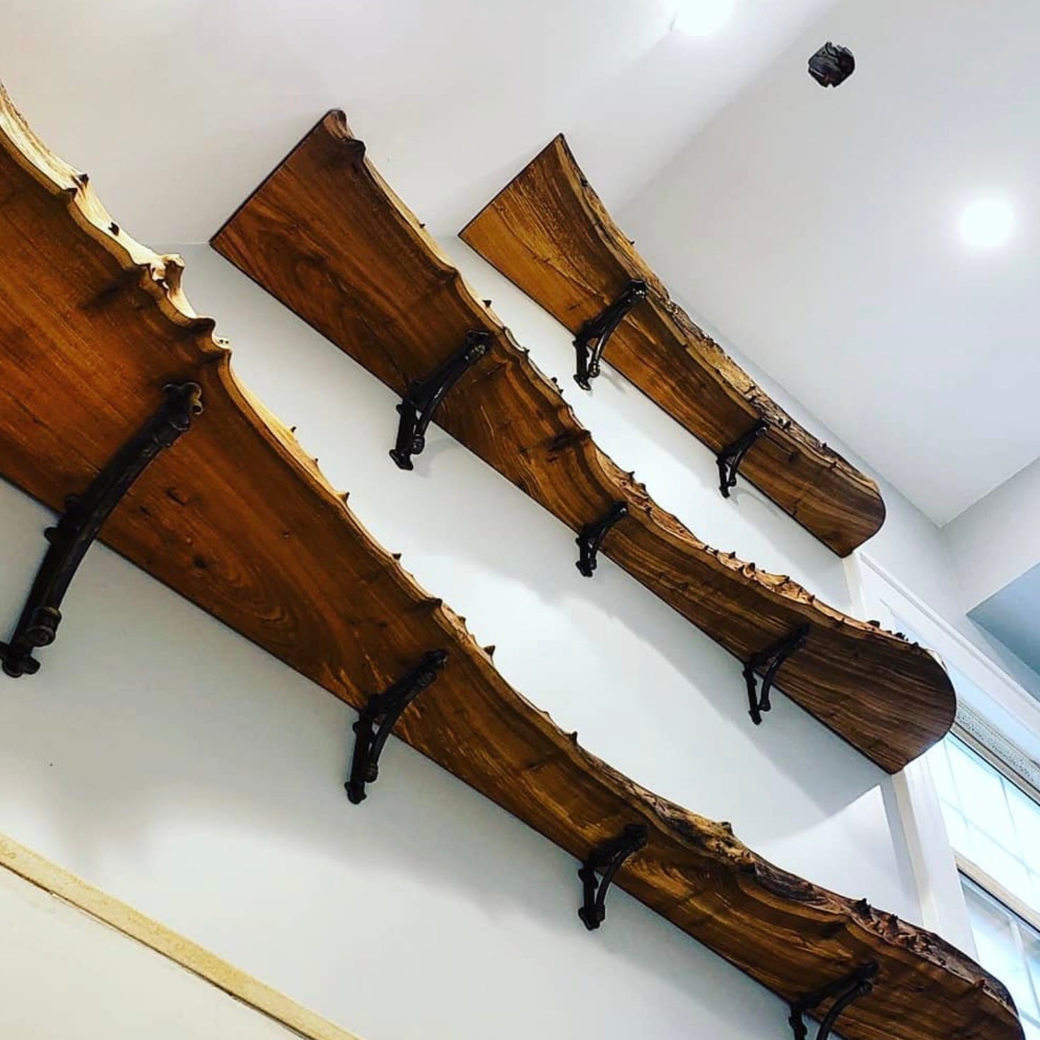 Handcrafted Rustic & Modern Live Edge Shelving – 1 of A Kind Live Edge ...