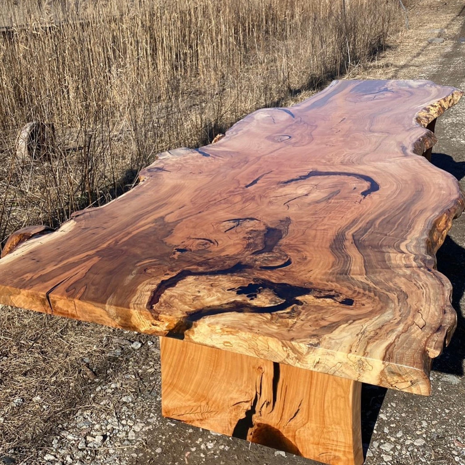 Copper Beech Live Edge Slabs & Furniture – 1 of A Kind Live Edge Slabs
