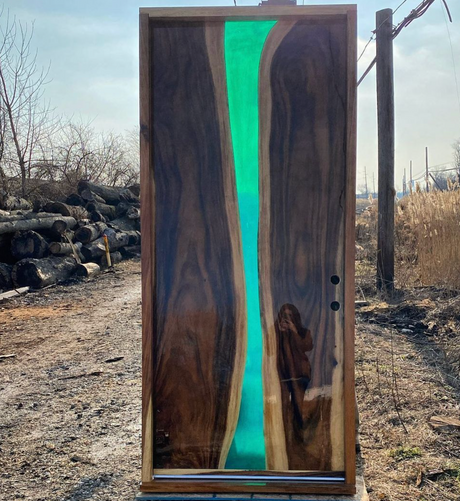 Handcrafted Rustic & Modern Live Edge Doors – 1 of A Kind Live Edge Slabs