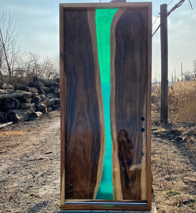 Handcrafted Rustic & Modern Live Edge Doors – 1 of A Kind Live Edge Slabs